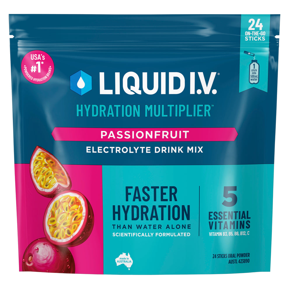 Hydration Multiplier Passionfruit (24 Pack) – Liquid I.V. AU