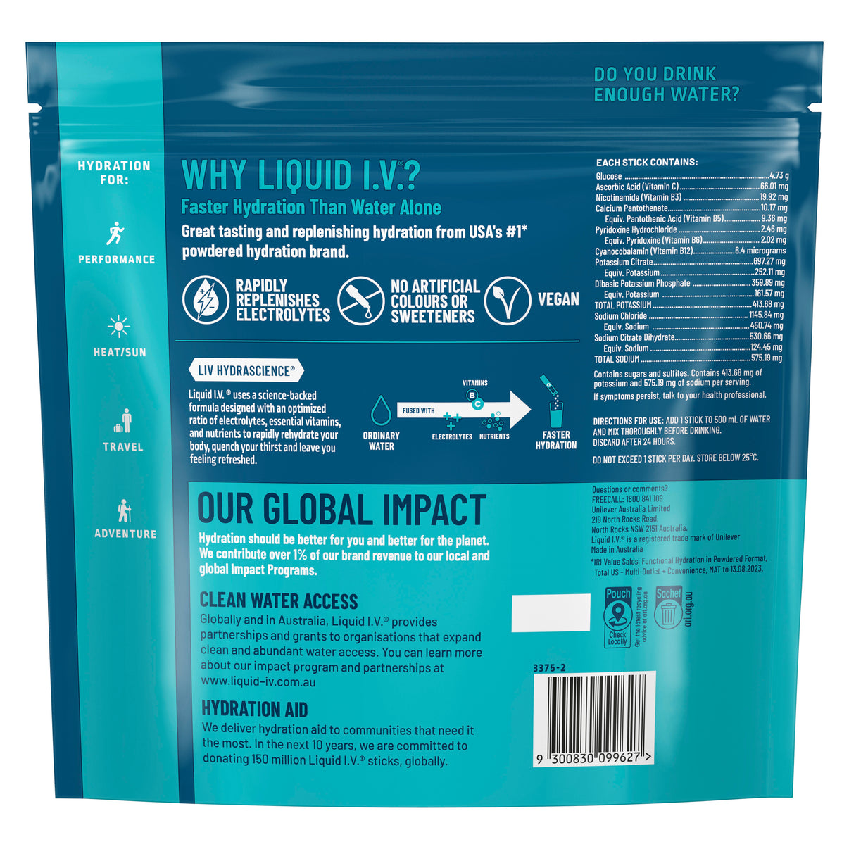 Hydration Multiplier Watermelon (24 Pack) – Liquid I.V. AU